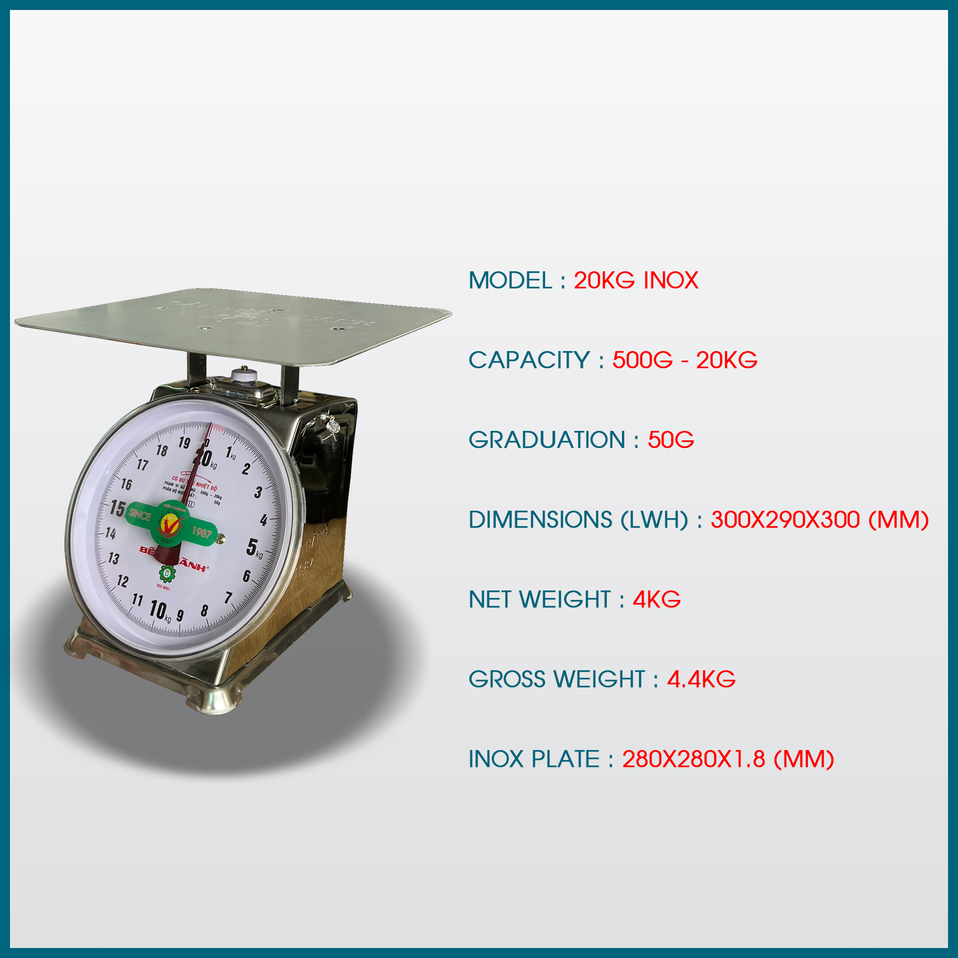 Cân Bến Thành Spring dial scale manufacturer in Vietnam